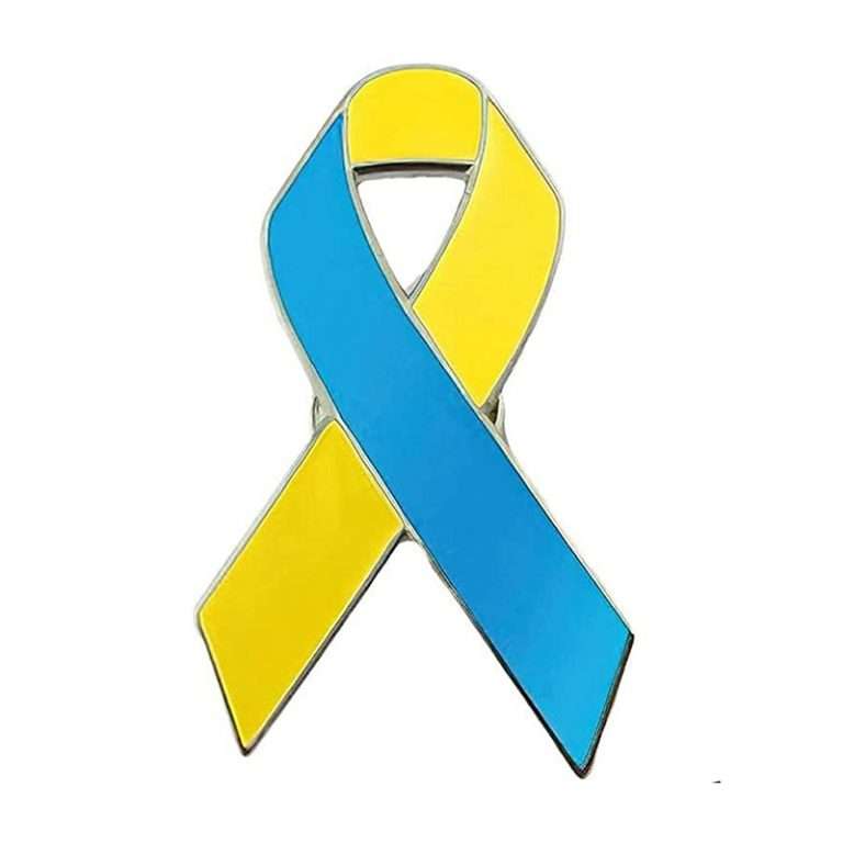 Ukraine ribbon pin | CF Jewelry