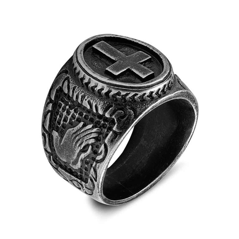 Vintage Gothic Cross Ring | CF Jewelry